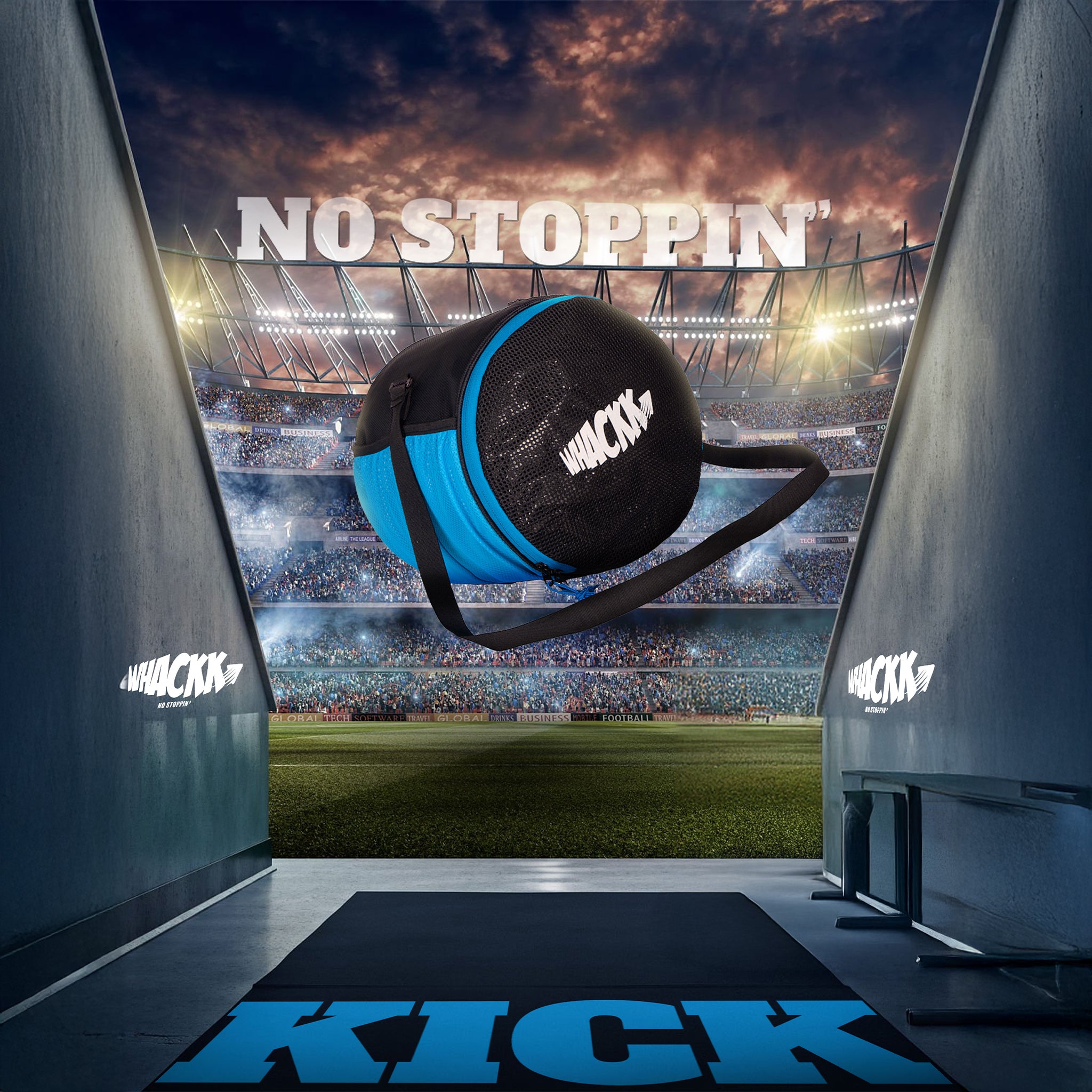 Whackk Kick Soccer Basketball Volleyball Kit Bag